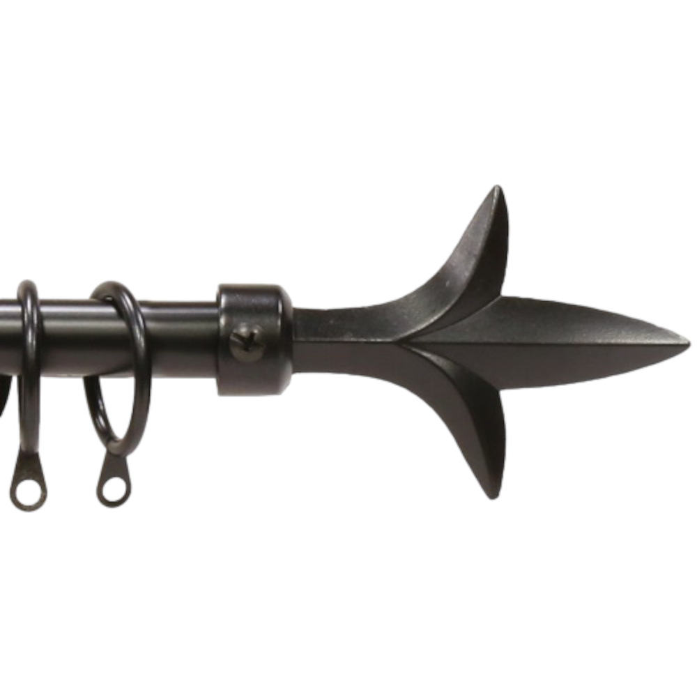 Lanza negra extensible Brixo - Extensible de 71 cm a 122 cm | Leroy Merlin