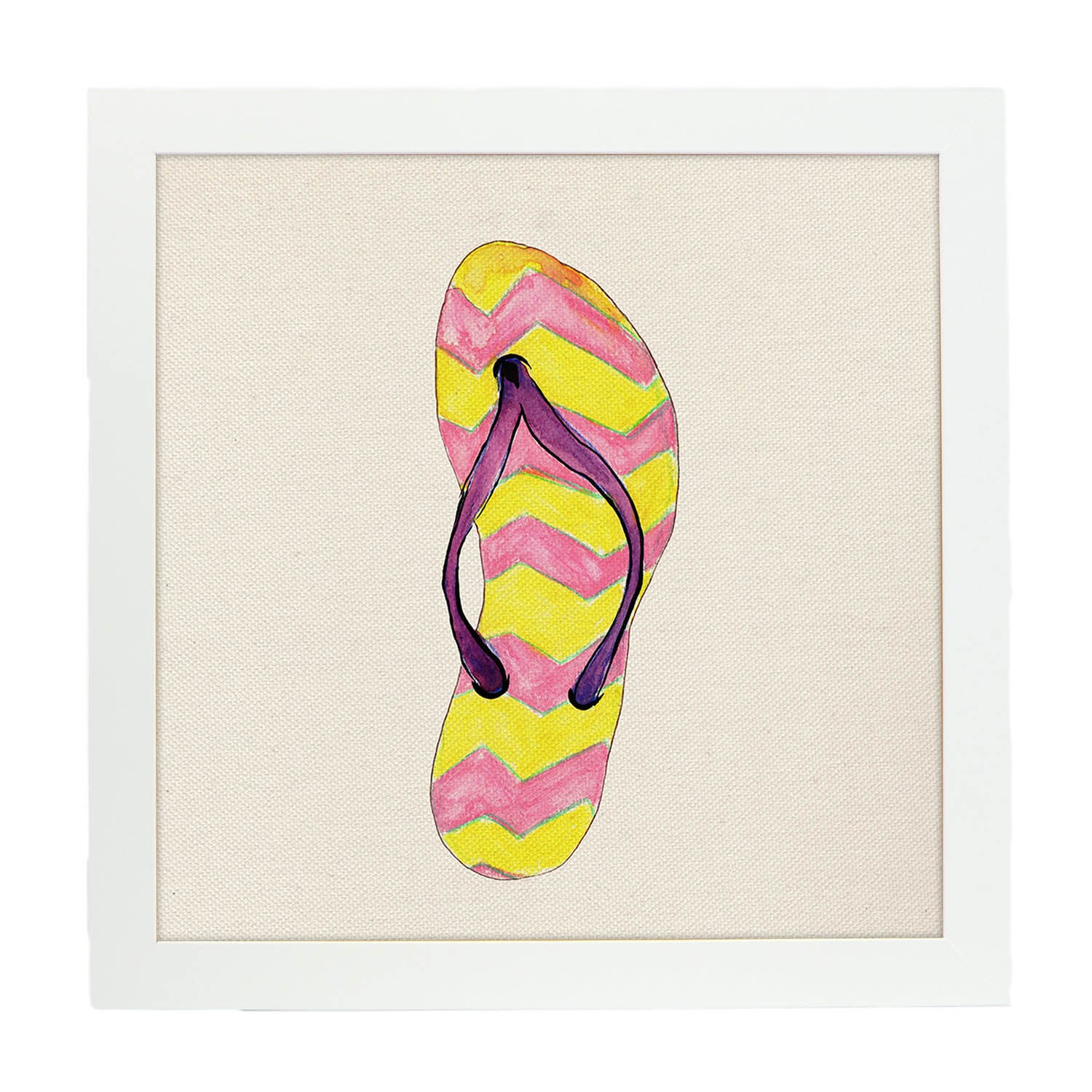 Carré Avec Des Dessins De La Mer. L'été Est Arrivé, Illustré De Dessins ...