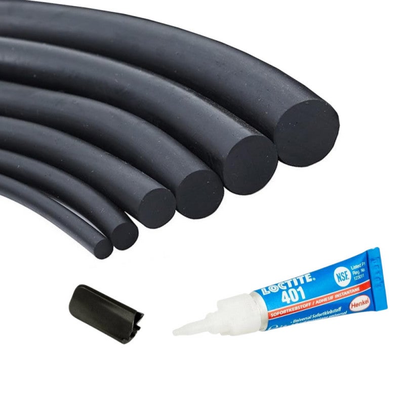 Joints toriques standards de 1 à 7 mm longueur 1 mètre avec colle, 6 ...