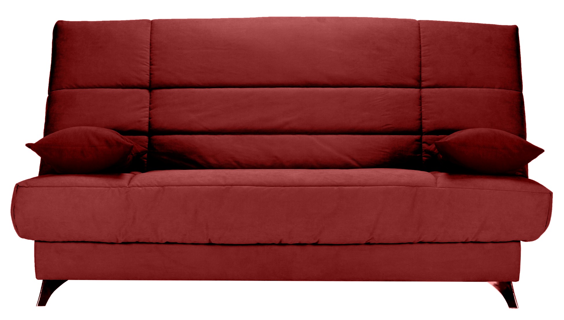 Banquette Clic-clac tissu 130x190 matelas Bultex 14cm avec rangement ...