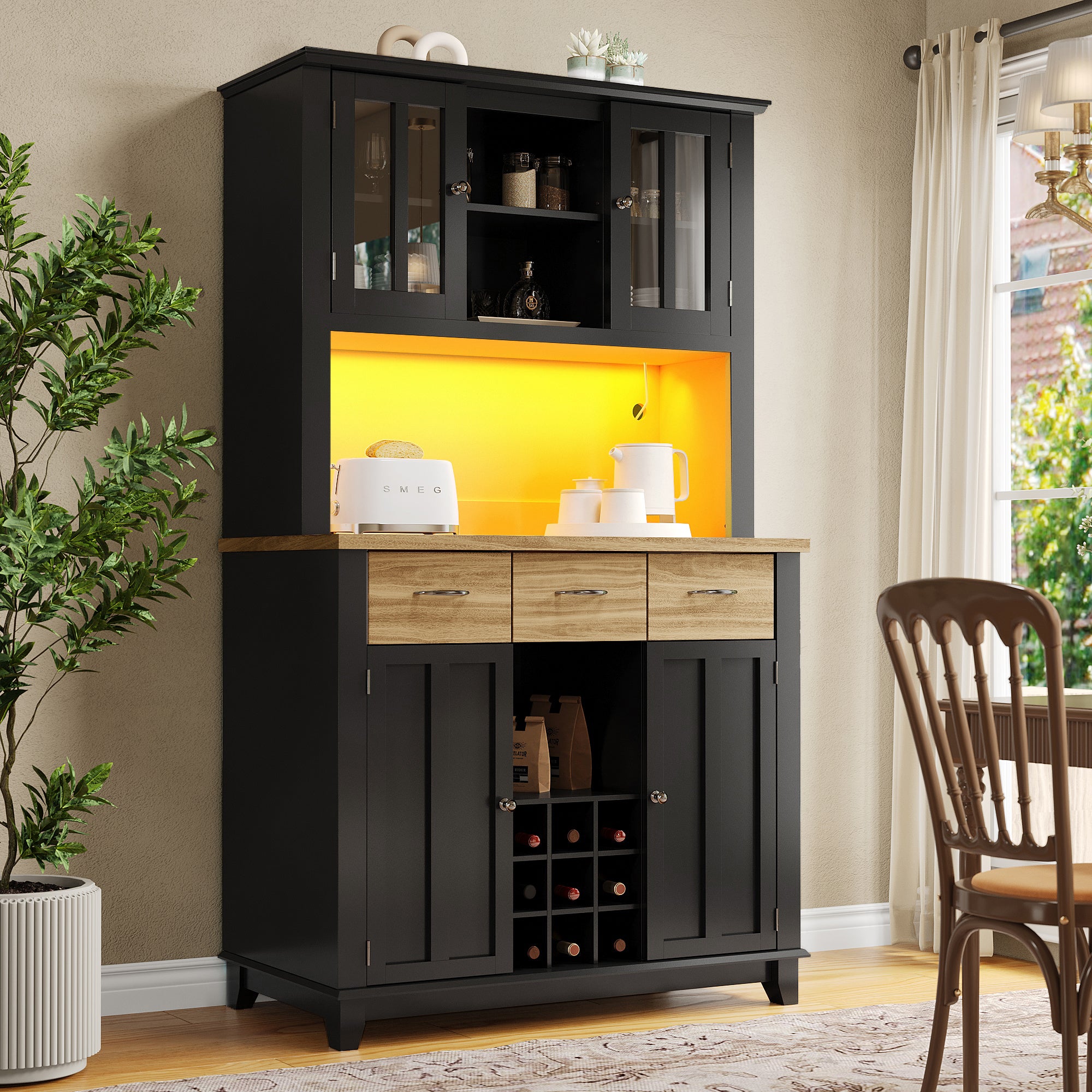 Commode buffet ouverture/fermeture silencieuse, anti-basculement, 79x39 ...