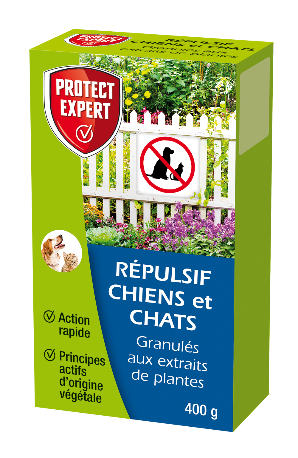 PROTECT EXPERT REPUL400 - Répulsif Chiens Et Chats - Granulés - 400g ...