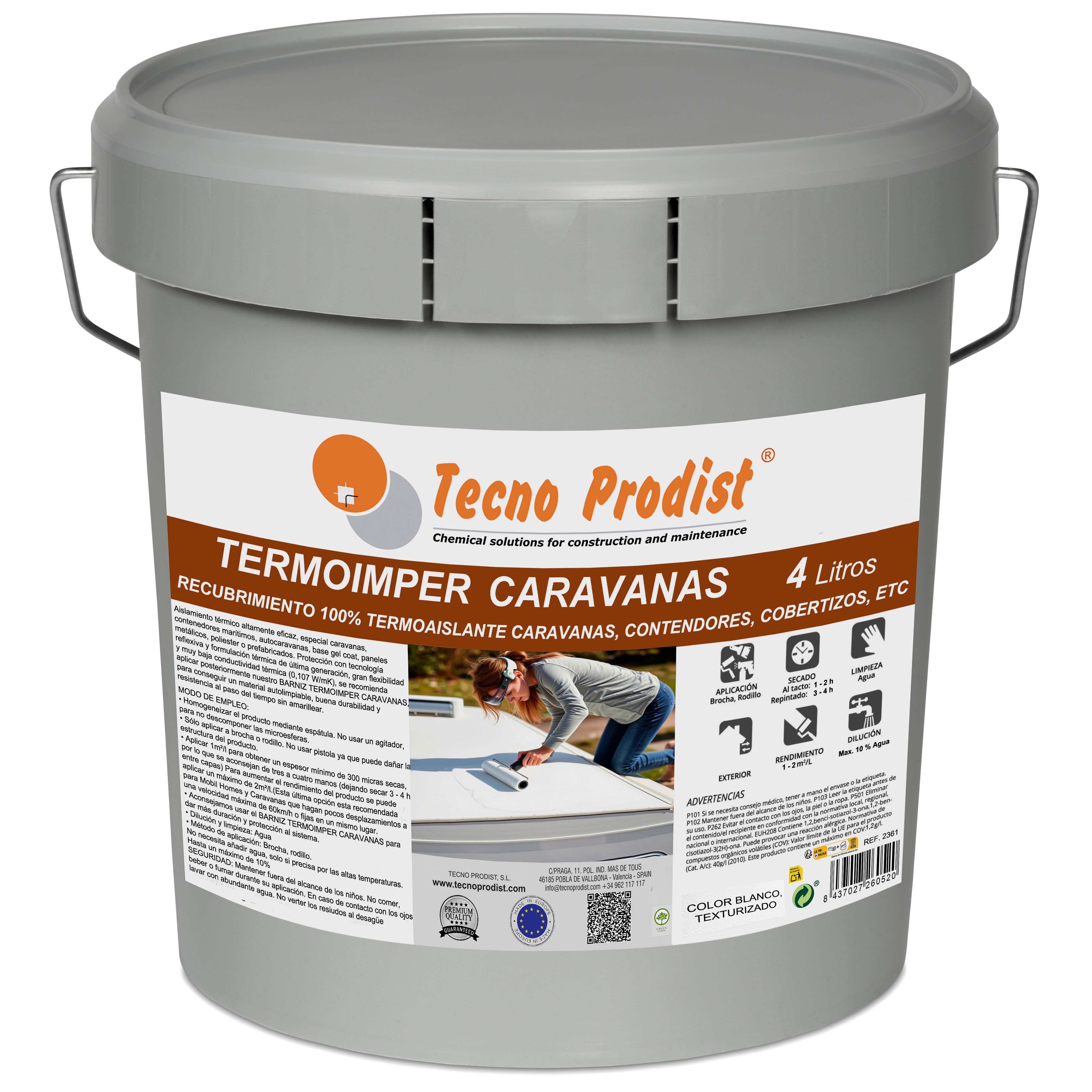 TERMOIMPER CARAVANAS (4 L) Peinture thermique isolante, Isolation ...