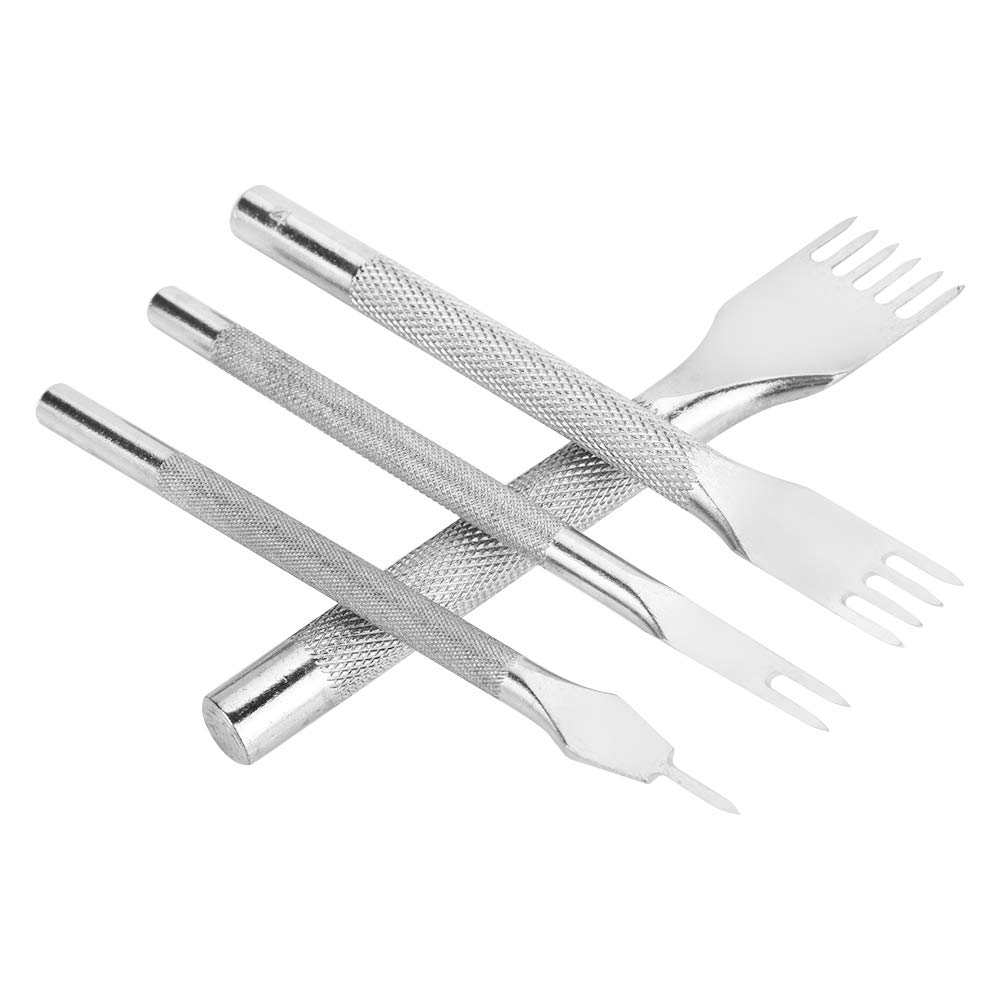 Juego de 4 herramientas de costura para agujeros en artículos de cuero ...