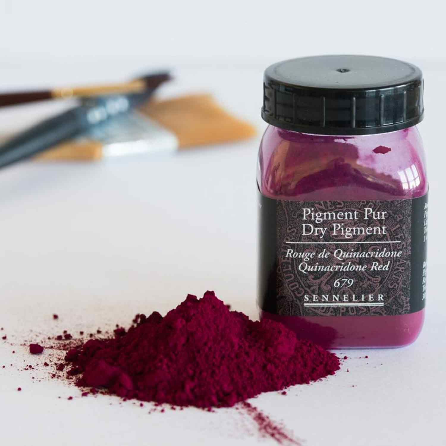 Pigment pour création de peinture - pot 30 g - Rouge de Quinacridone ...