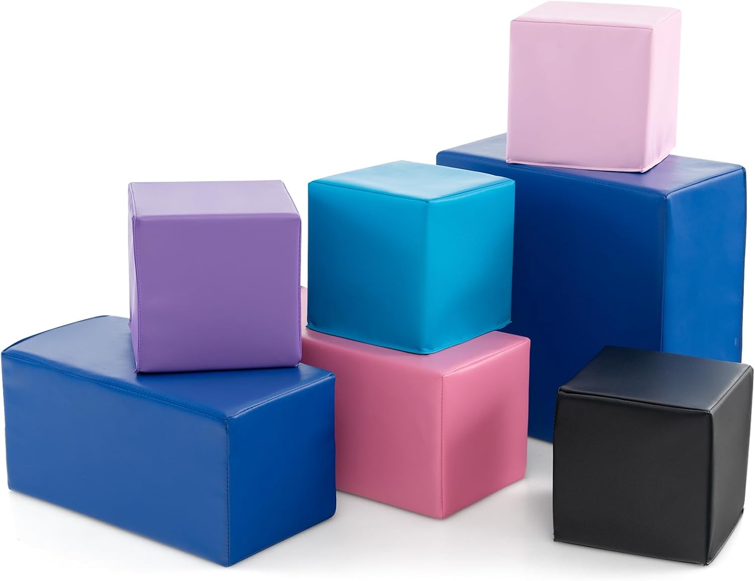 Lot de 7 Module Motricité Bébé en Mousse EPE Souple pour Enfants, Blocs ...