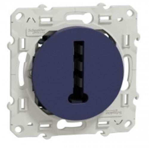 Prise PTT Odace - Cobalt Schneider Electric S550496 | Leroy Merlin