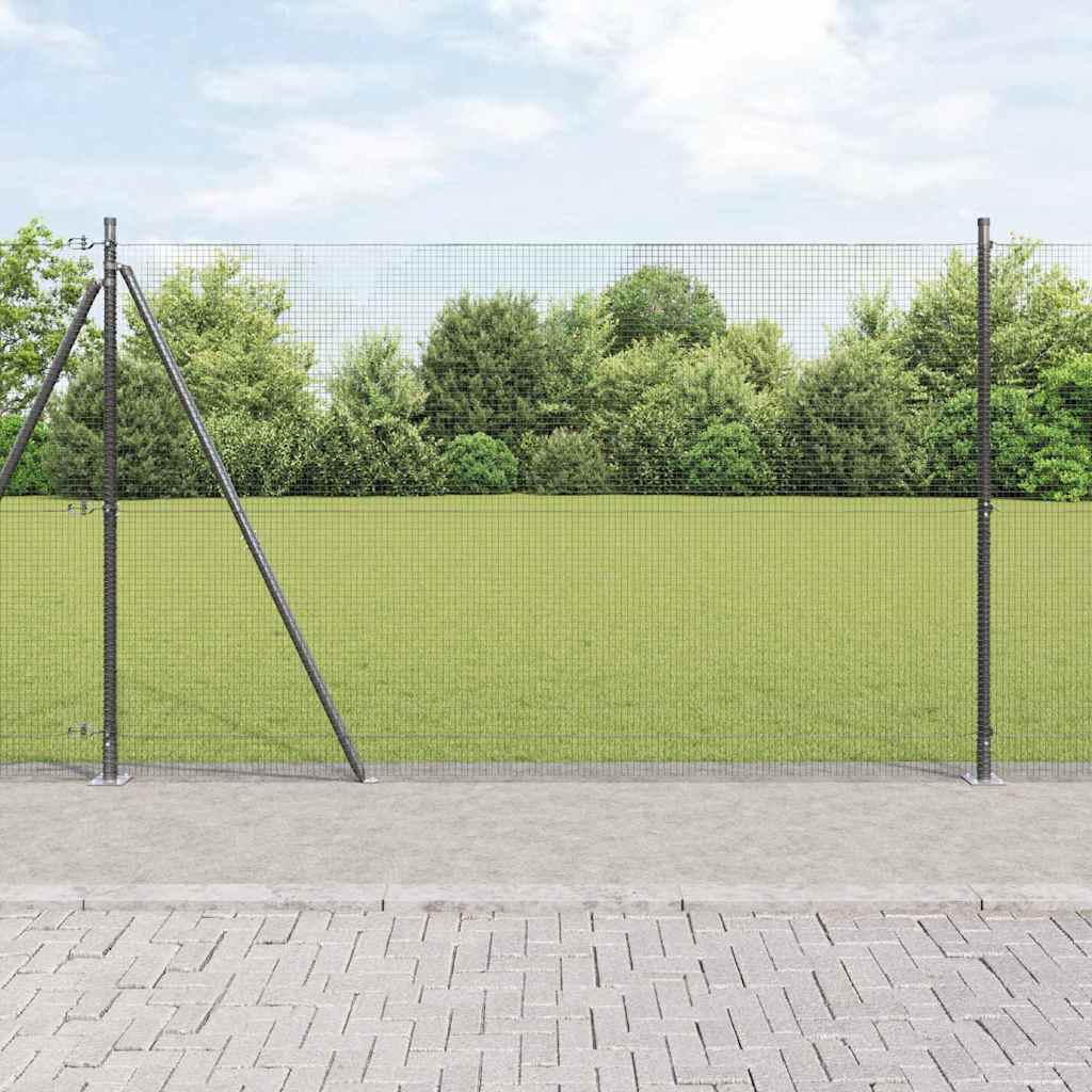 Clôture en fil soudé pour extérieur avec base en béton Gris | Leroy Merlin