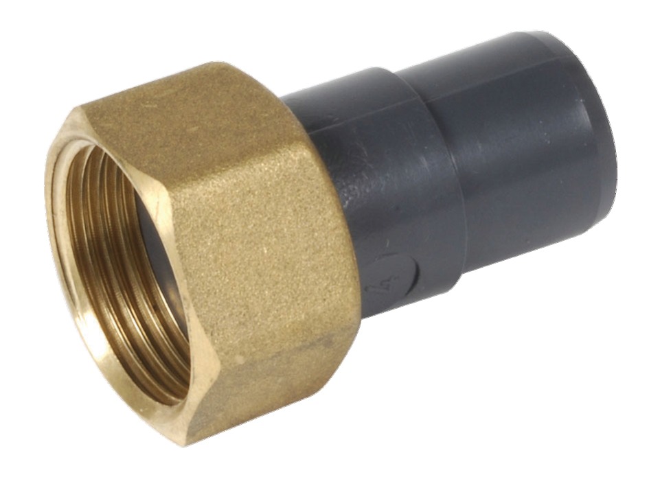 Raccord fer - PVC pression 2 pièces écrou prisonnier Ø32 - 33X42 | Bricoman