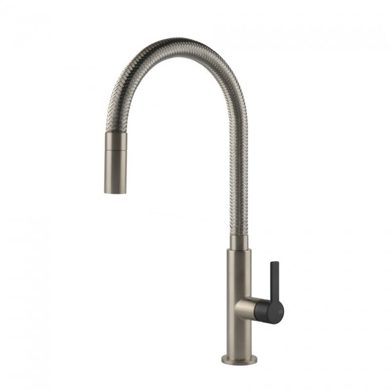 Mitigeur monocommande pivotant Gessi MESH 60003#599 avec douchette ...