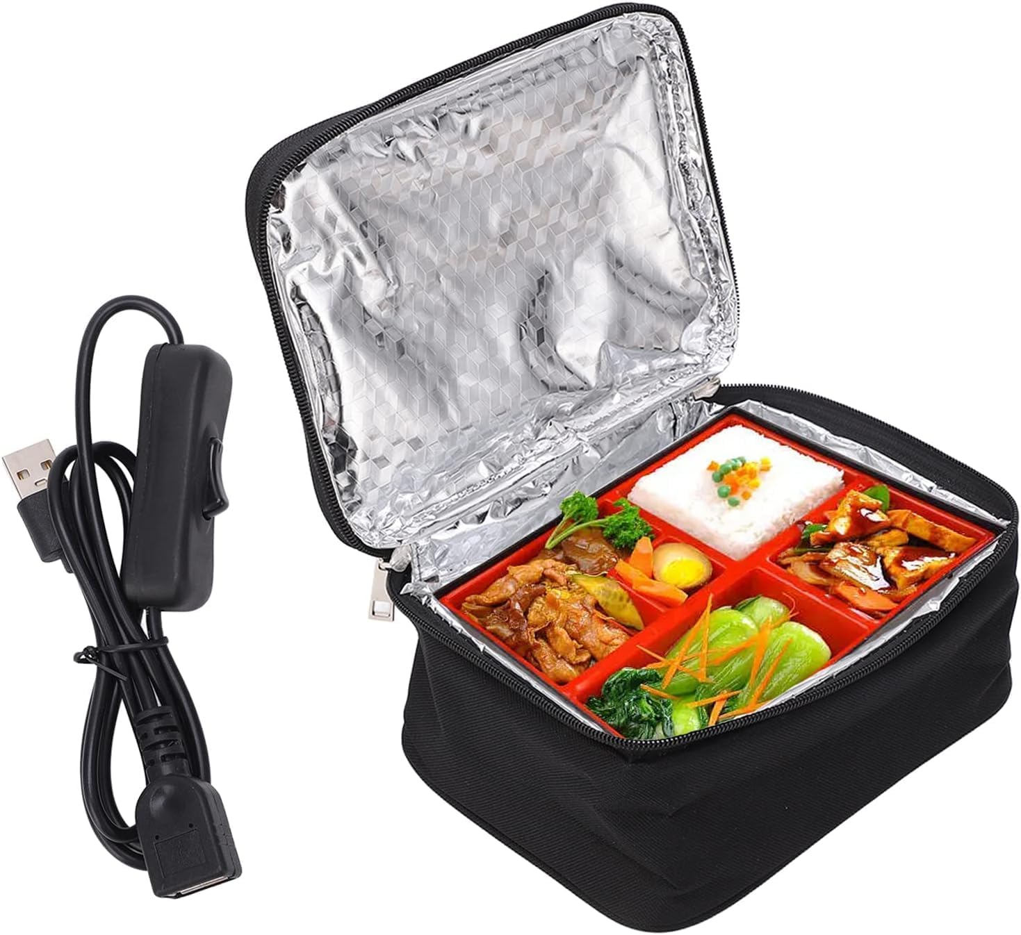 Boîte à Déjeuner Chauffante USB - Portable, intérieur isolant - Chauffe ...