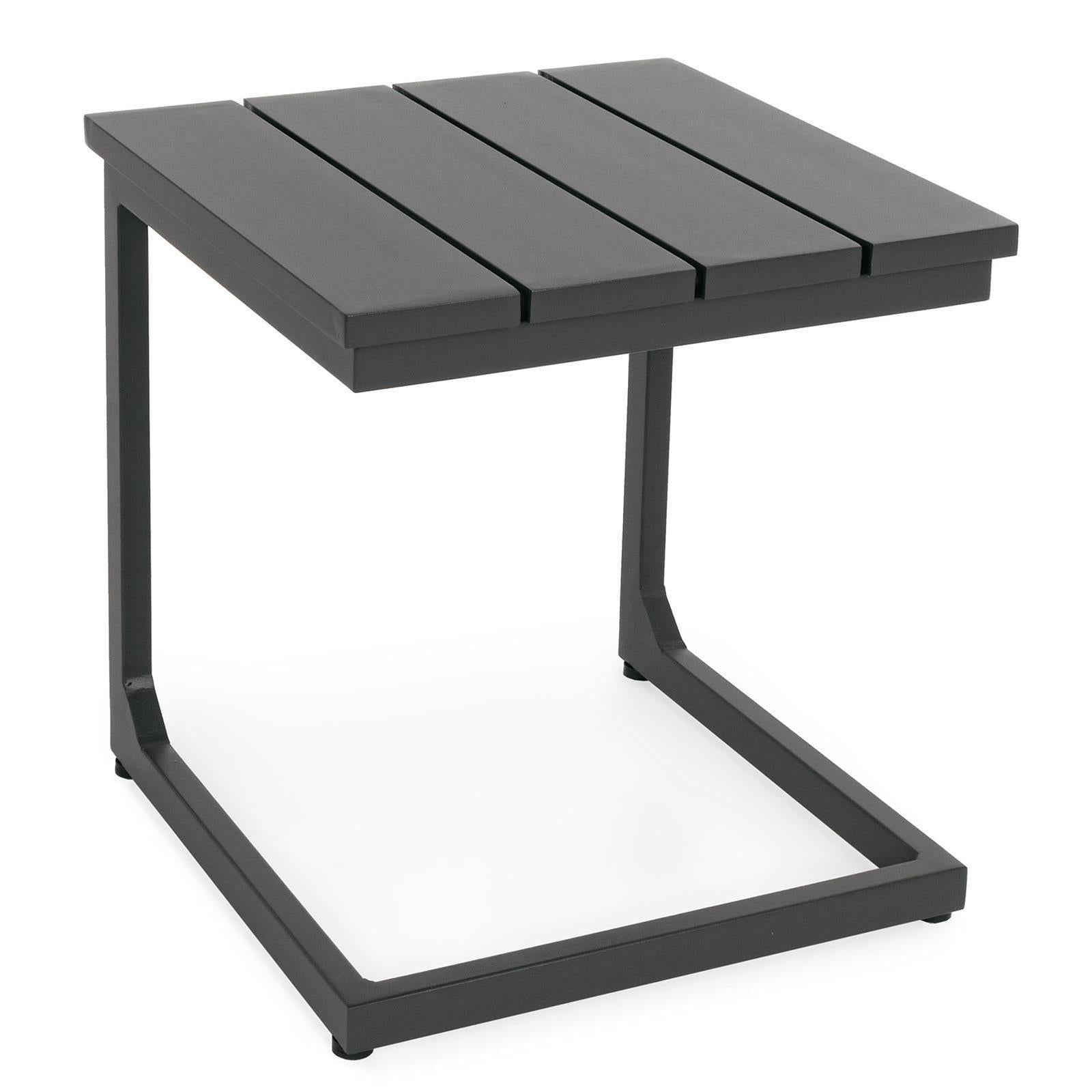 Bizzotto Skipper Garden Side Table Anthracite 41x41 662432 | Leroy Merlin