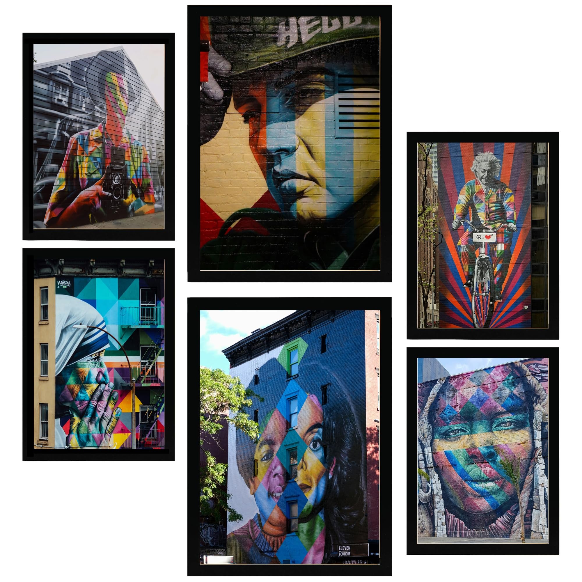 Nacnic Lot De 6 Peinture Décorative Graffitis, Frida, Jackson, Teresa ...