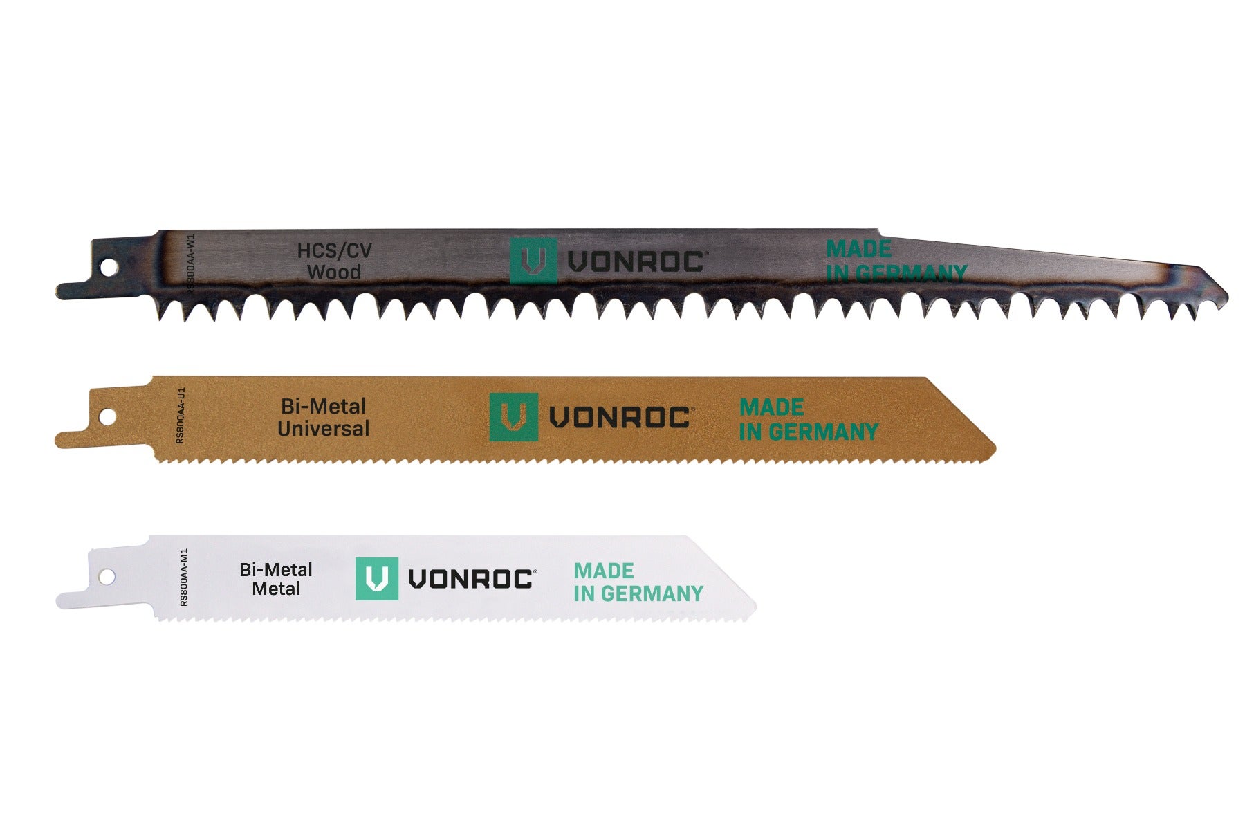 Lot de lames de scie sabre VONROC – universel - 3 pièces – bois et ...