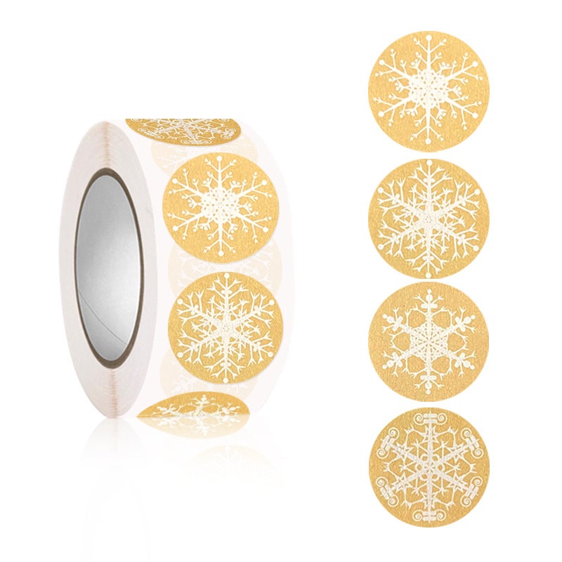 Autocollants flocons de neige de Noël pour enveloppes (rouleau de 1 sur ...