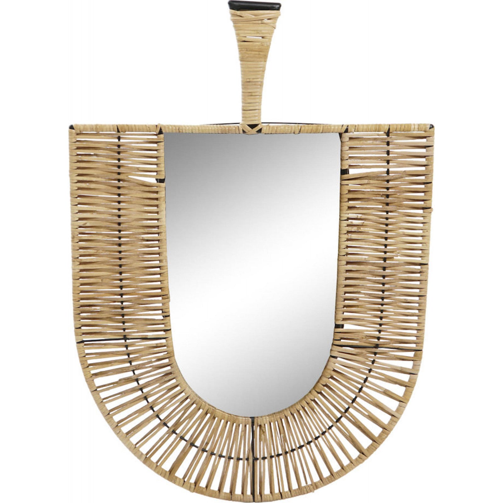 Miroir en rotin élégance naturelle et design 52 x 2,5 x 72 cm Marron ...