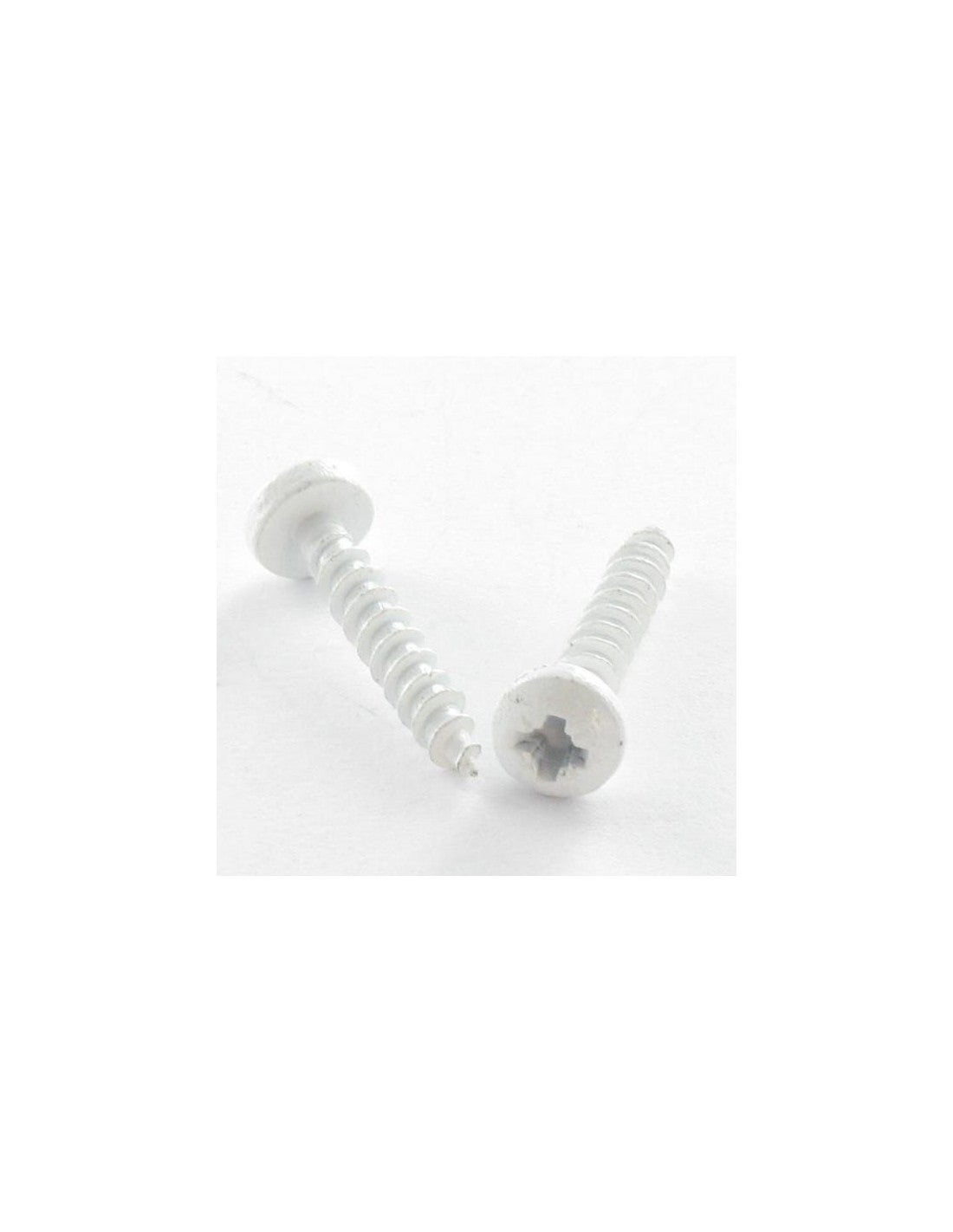 Vis bois et agglomeré VBA Inox A2 Tête ronde TR Pozi 3.5X20 Laqué blanc ...