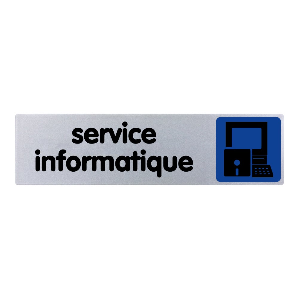 Plaque de porte Service informatique - couleur 170x45mm - 4033532 ...