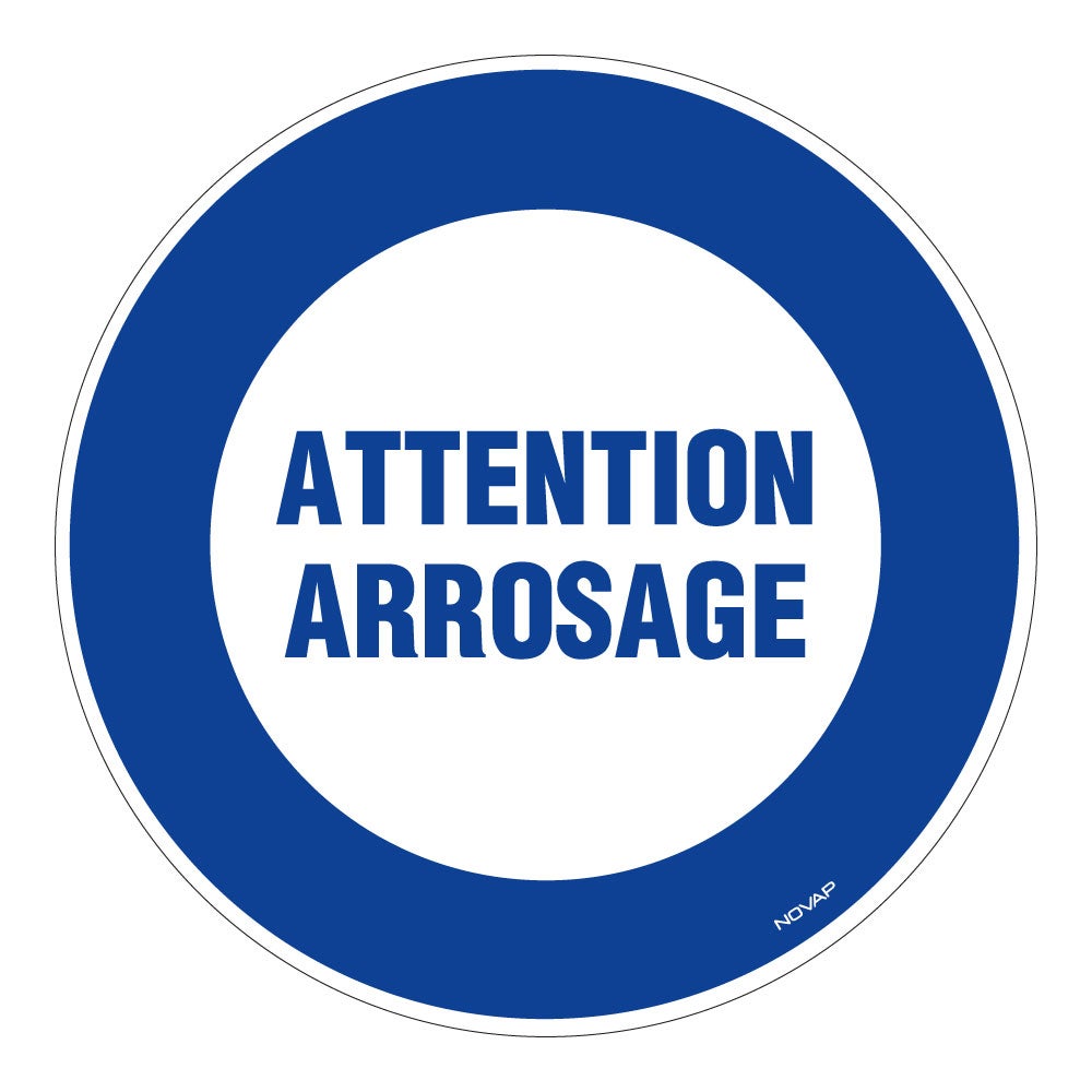 Panneau Attention arrosage - Rigide Ø300mm - 4061023 | Leroy Merlin