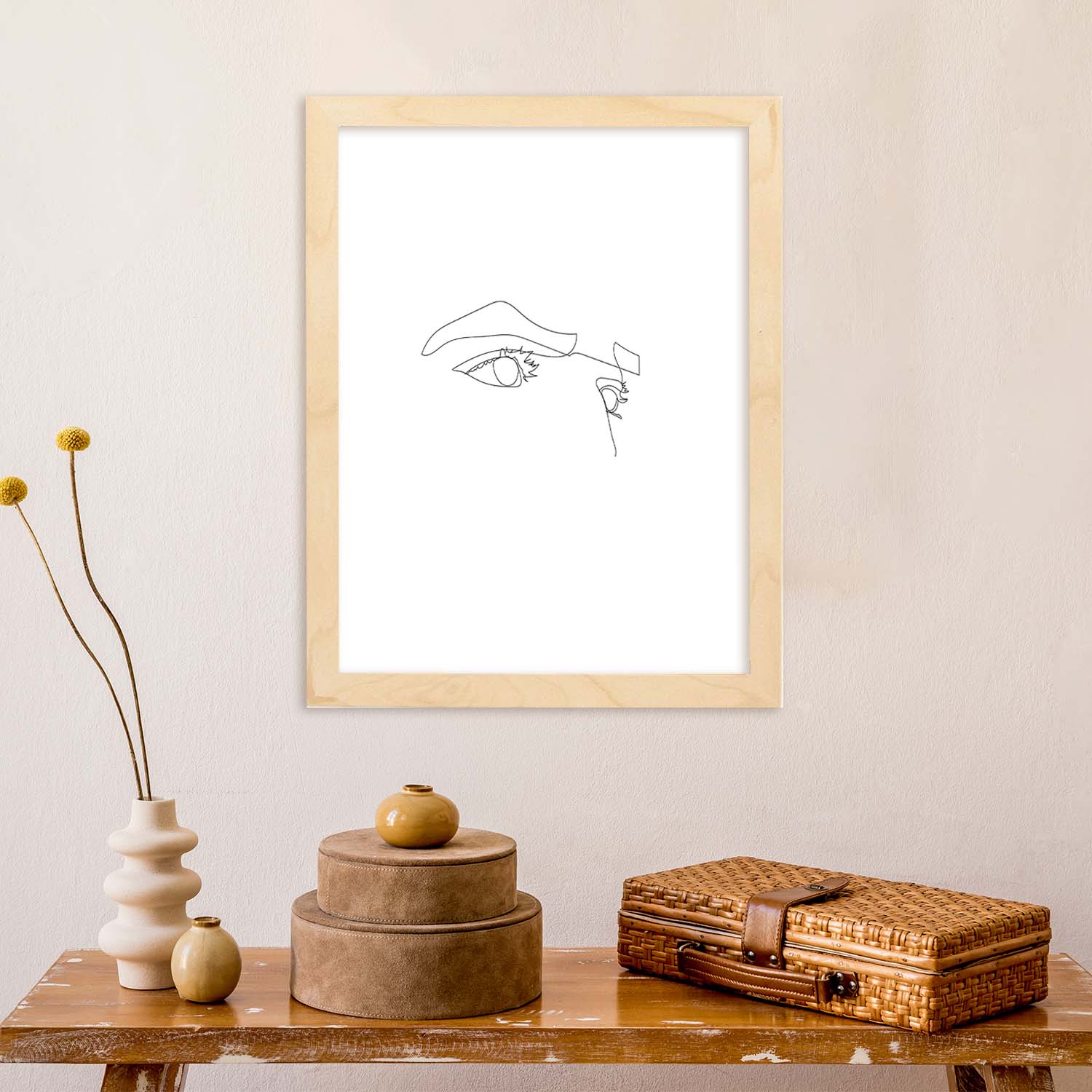 Affiches De Dessins Et Croquis Sur Une Ligne. Nordic Male Face Lame ...