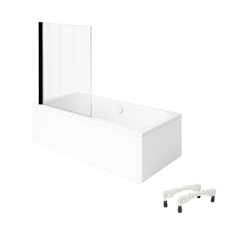 Bañera recta VILLEROY & BOCH Architectura con patas 180 x 80 cm Blanca ...