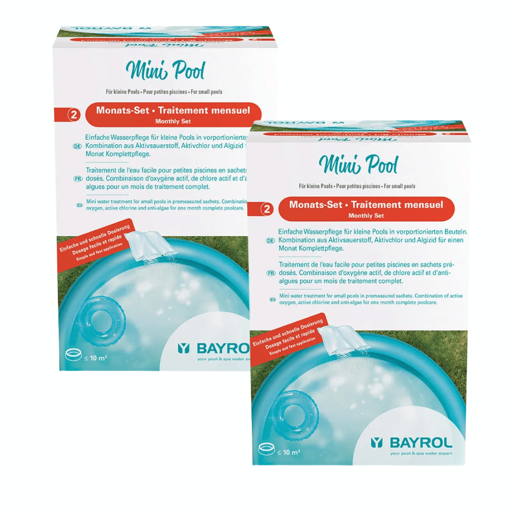 Pack de 2 Mini-Piscine Facile 1 mois au chlore 10 m³ BAYROL | Leroy Merlin