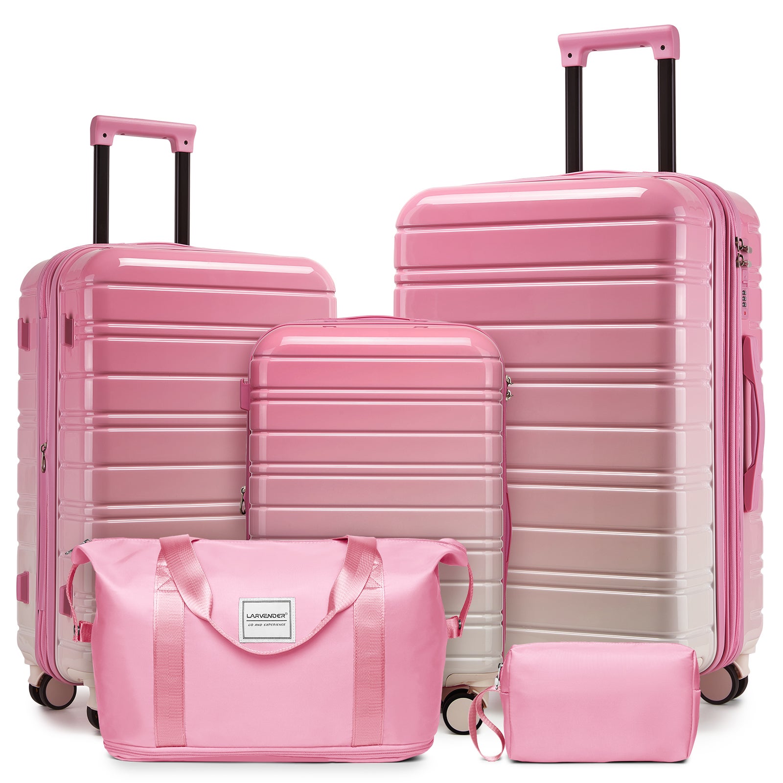 Ensemble de bagages cinq pièces, comprenant un sac de voyage, une ...