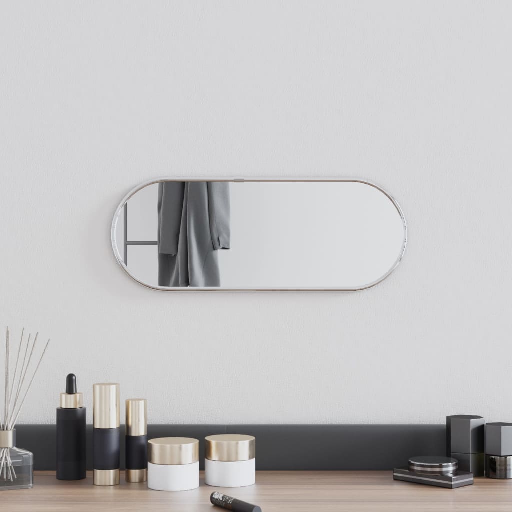 Maison Exclusive - Miroir mural Argenté 40x15 cm Ovale | Leroy Merlin