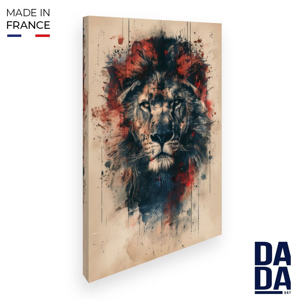 Toile murale Lion majestueux / 60x90cm / Fabriqué en France ...