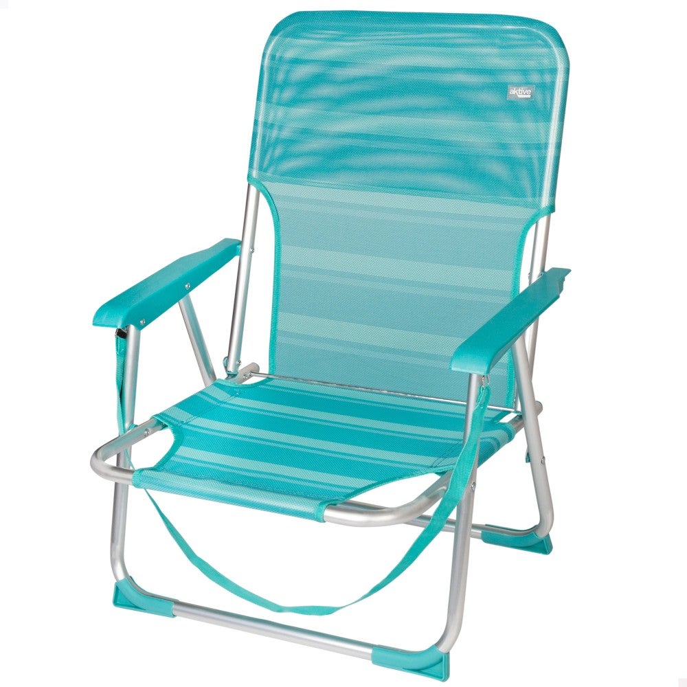 Silla plegable fija aluminio Aktive Beach - mediterráneo | Leroy Merlin