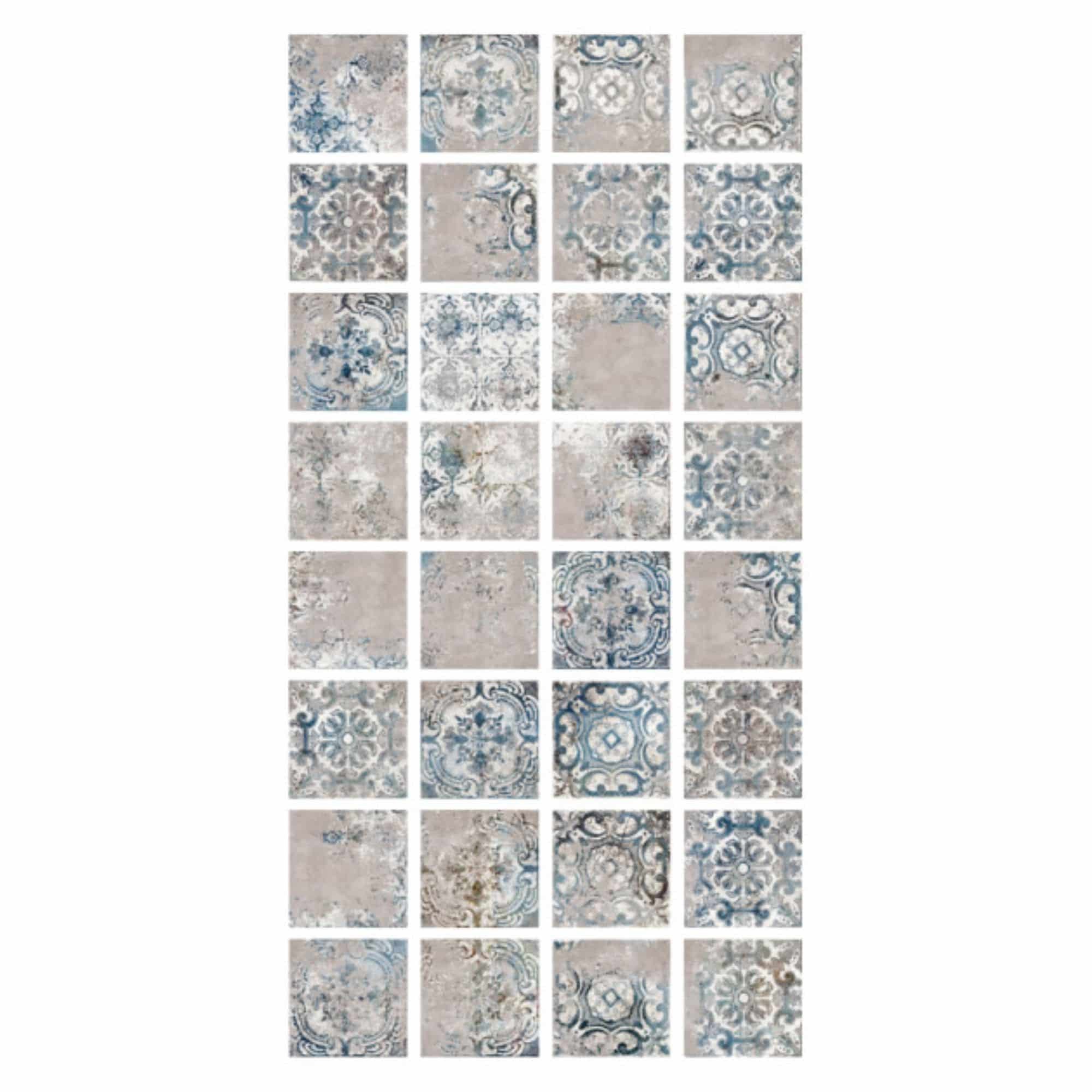 Carrelage premium effet Carreau ciment sol / mur Figols l.20 x L.20 cm ...