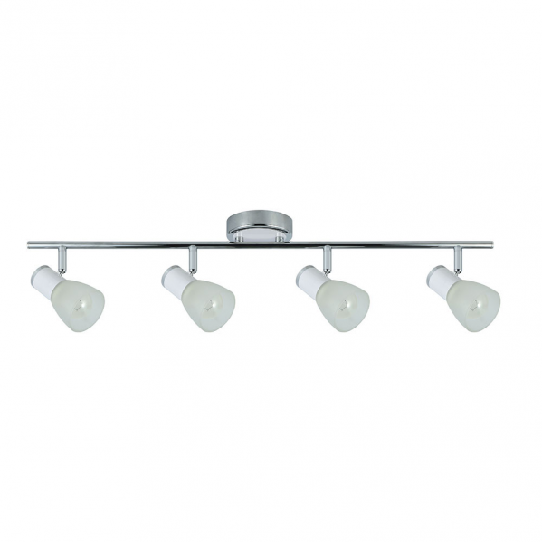 Bande de projecteur réglable modèle CHOLO Blanc / chrome FABRILAMP ...