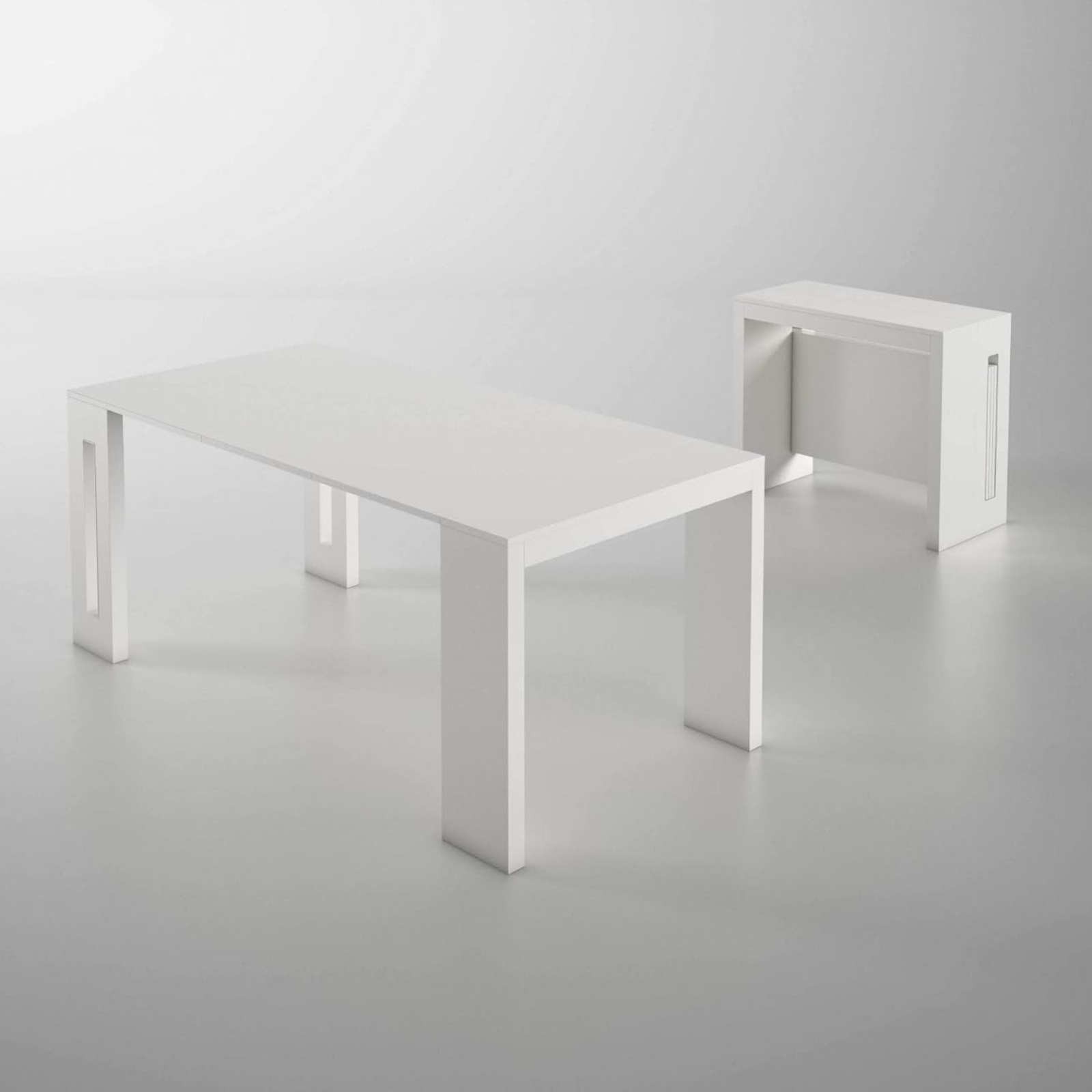 Mesa consola transformable blanca | Leroy Merlin