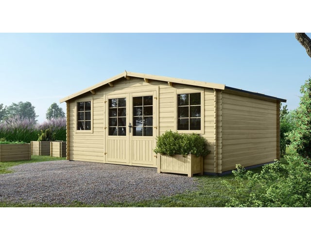 Abri de jardin bois de 20m2 | Leroy Merlin