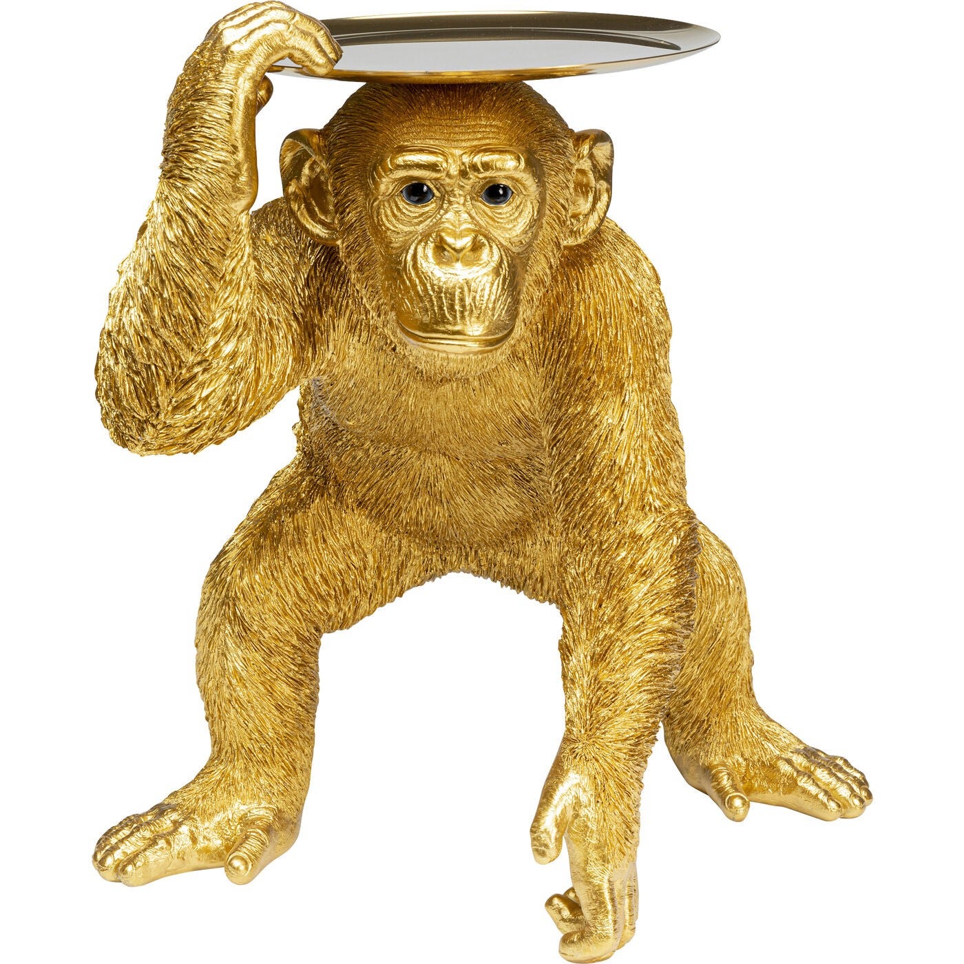 Déco singe chimpanzé majordome doré Kare Design | Leroy Merlin