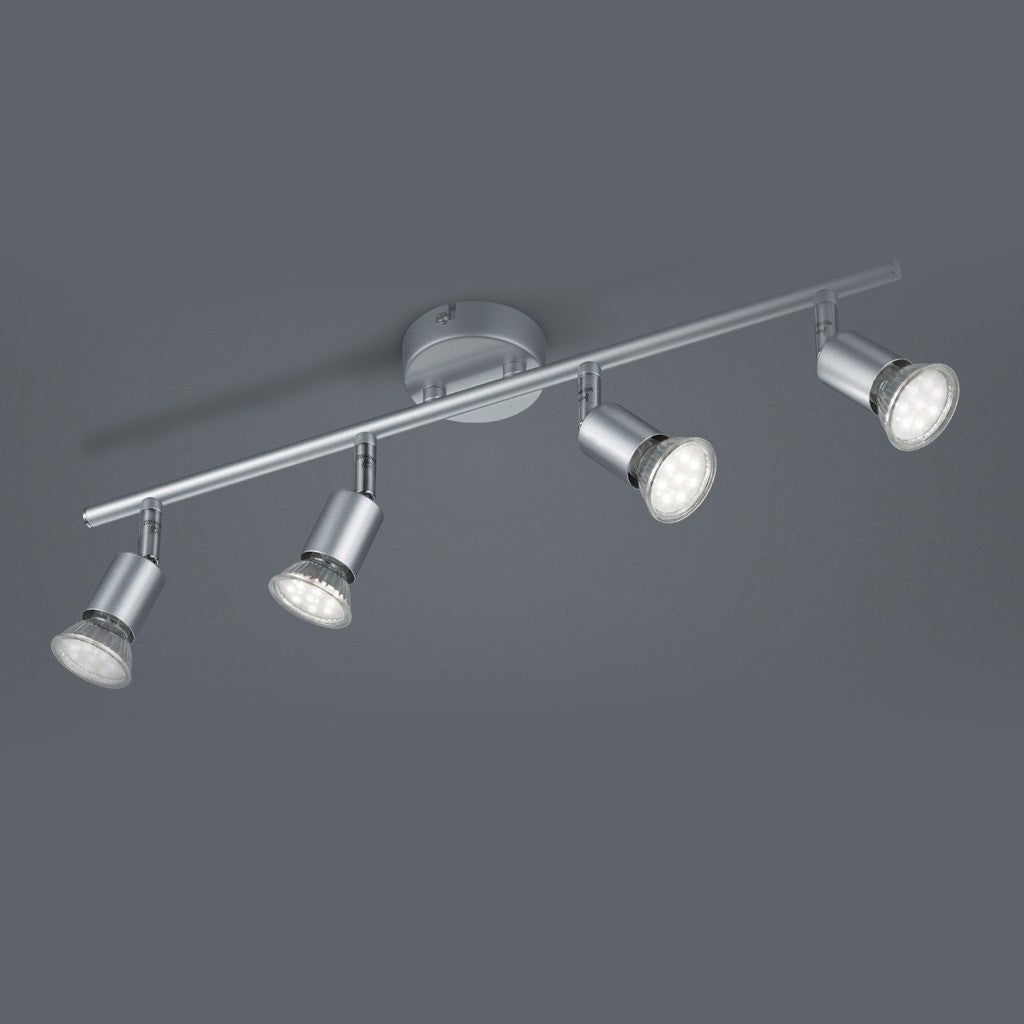 Spotlight Strip Trio Paris Titan 4 Ampoules GU10 50cm | Leroy Merlin