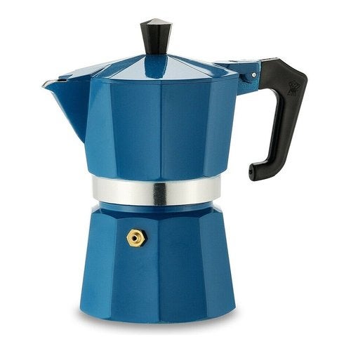 Cafetera marca Pezzetti modelo 1361V, color azul claro | Leroy Merlin