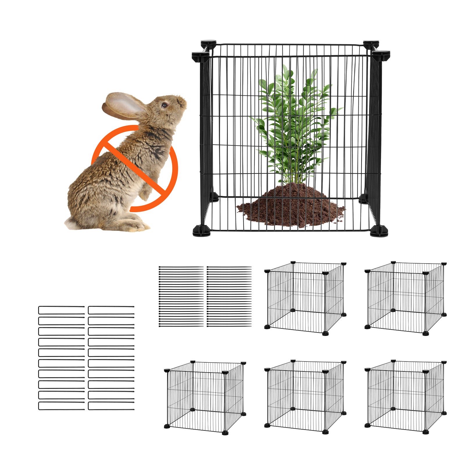 Lot de 5 housses de protection VEVOR 39 x 39 cm pour plantes, fleurs et ...