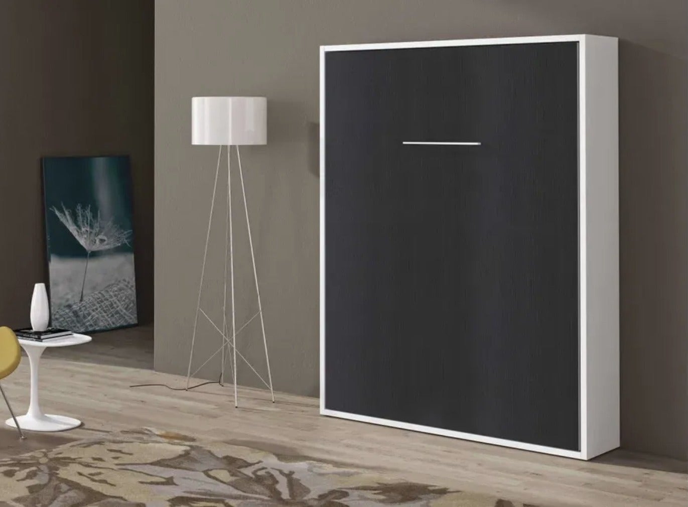 Cama abatible vertical 140x180 cm con estantes interiores Paola ...