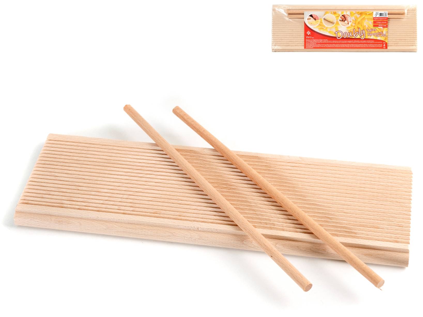 Doble Madera Cm 37x12 Marrón Hogar | Leroy Merlin