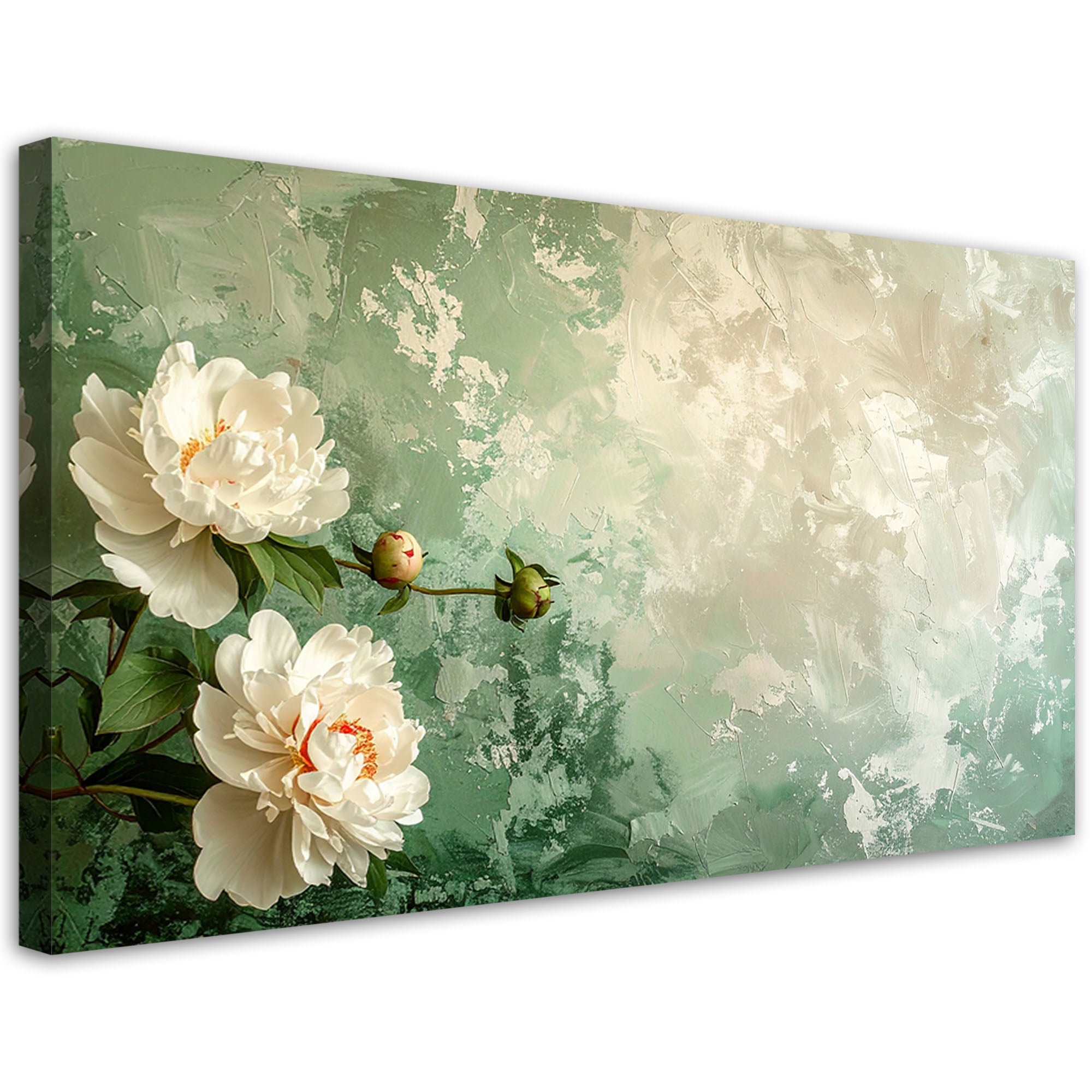 Tableau Moderne, Fleurs shabby chic 80x40 | Leroy Merlin