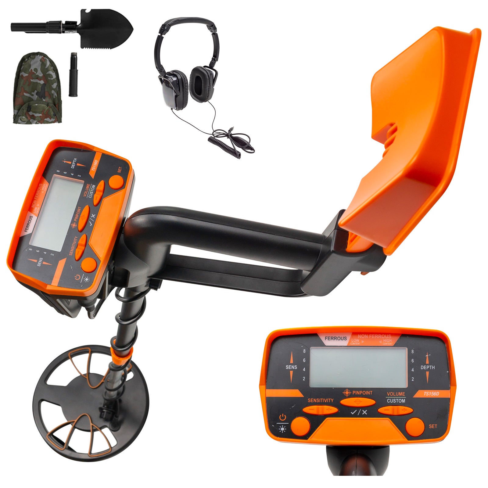 VEVOR Metal Detector Professionale ABS Rame Tubo di Alluminio, 102 ...