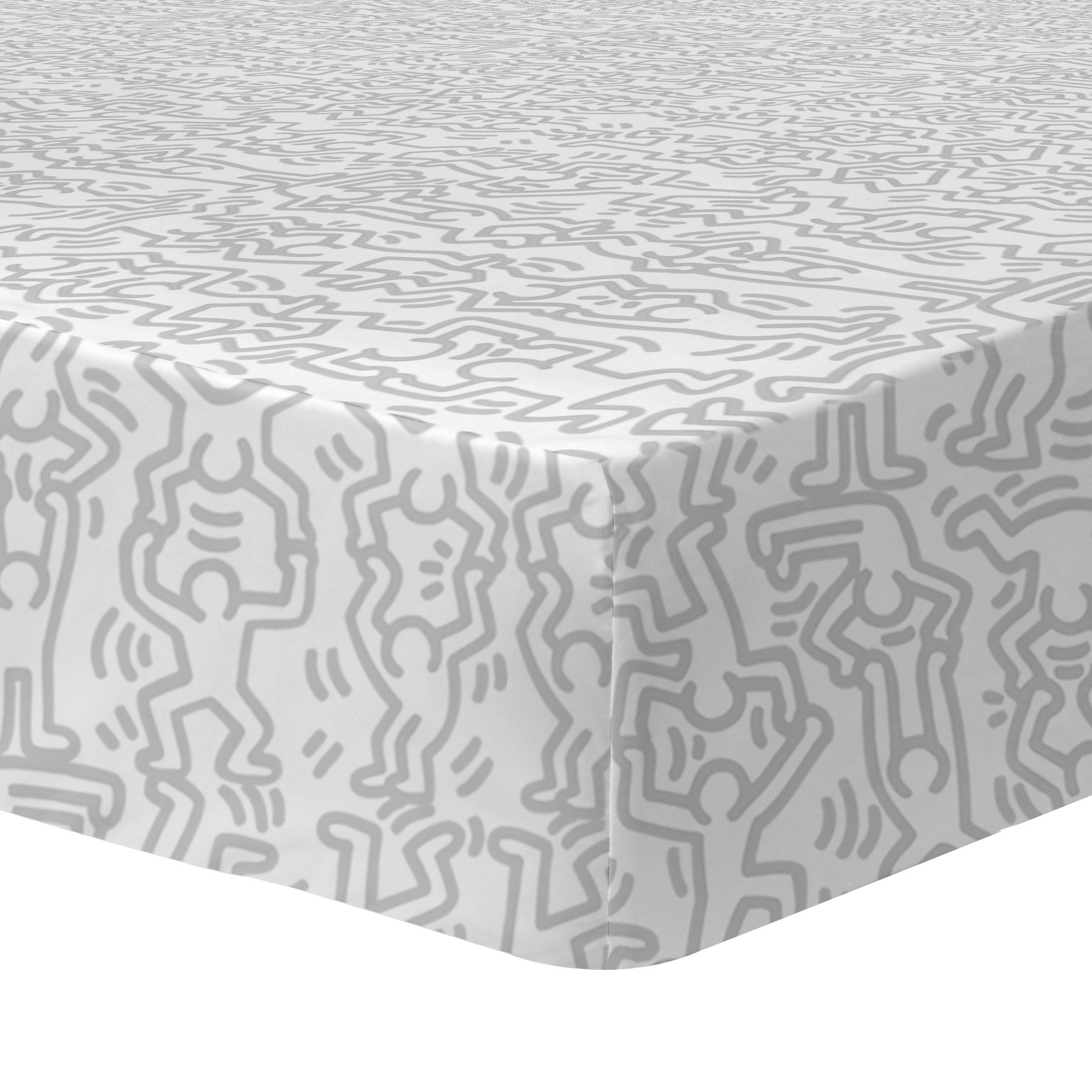 Drap-housse imprimé 100% coton, KEITH HARING RED LOVE | Leroy Merlin