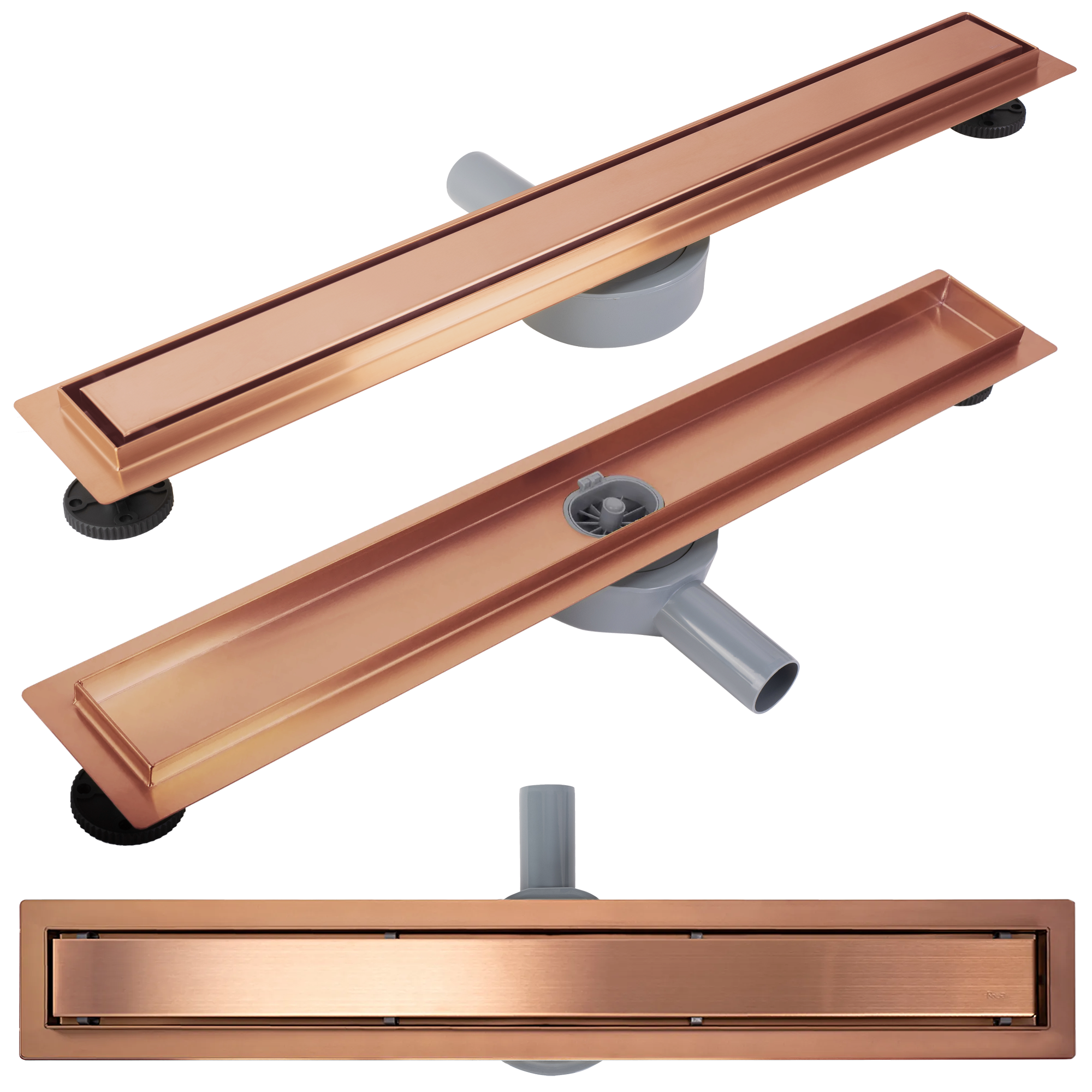DRAIN LINÉAIRE REA NEOX PRO 700 BRUSH COPPER 74X11X6,5CM | Bricoman