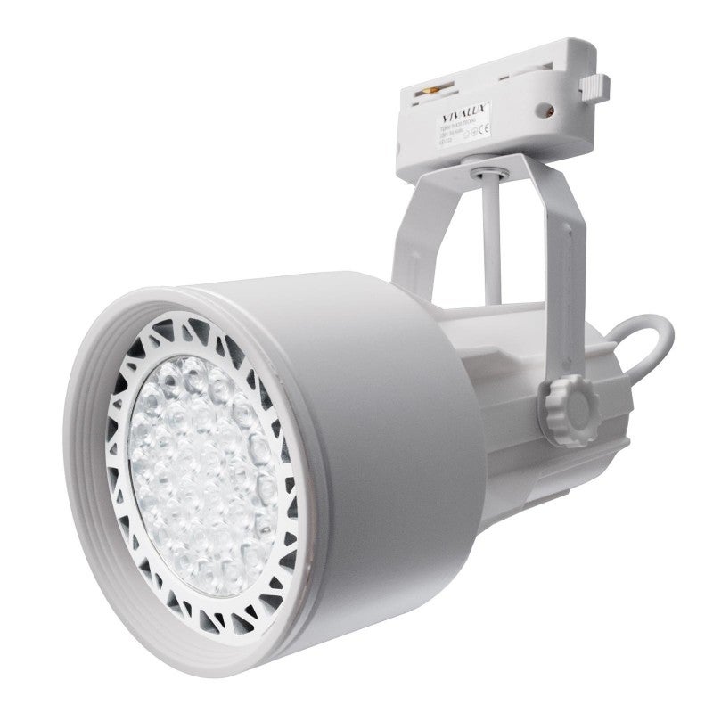 Foco en Carril Proyector en Carril Orientable Lámpara LED Conexión E27 ...