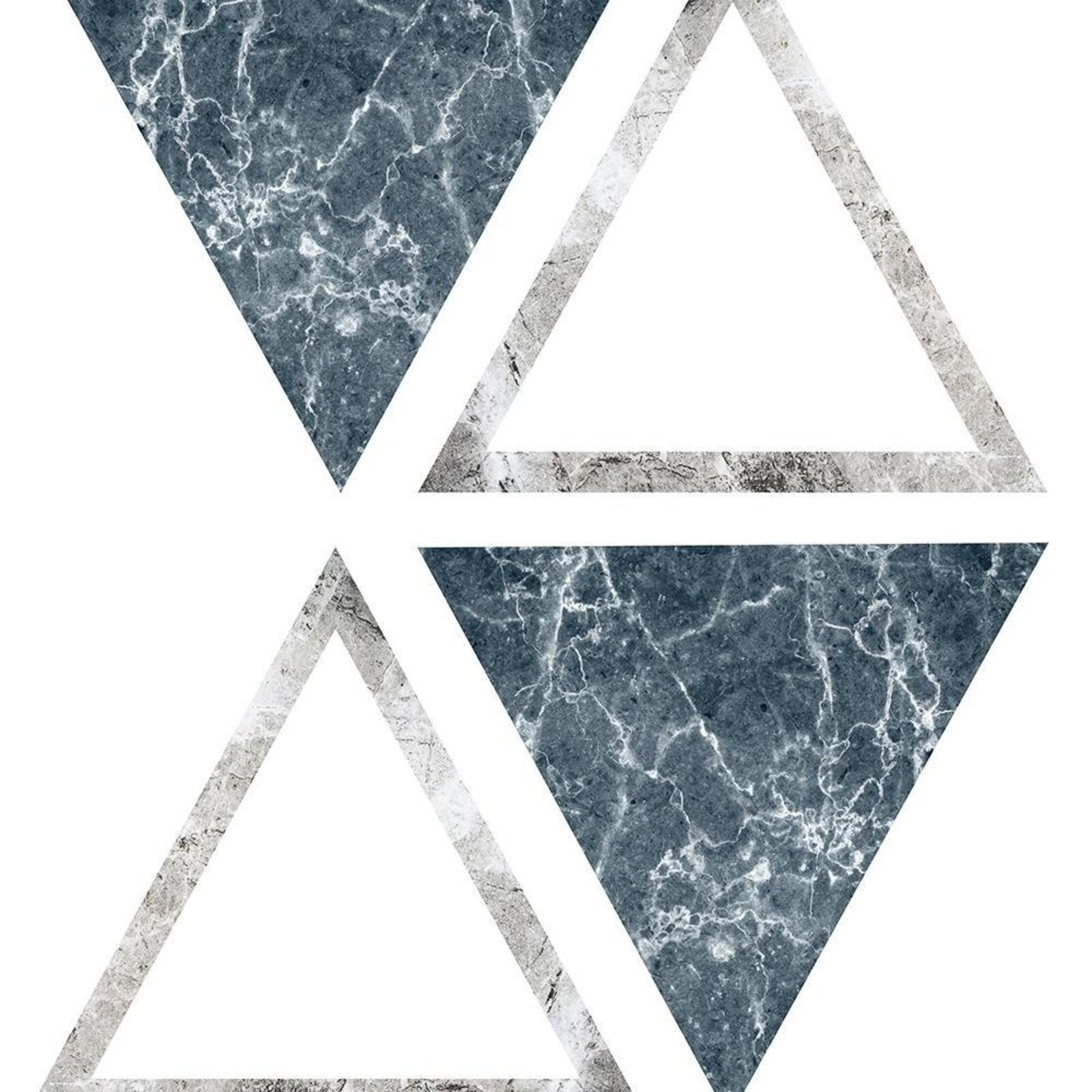 Tableau triangles de marbre abstraits - 80 x 120 cm | Leroy Merlin