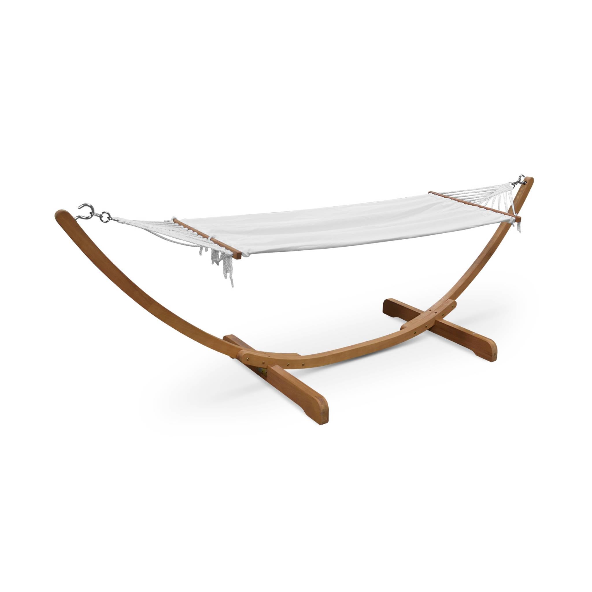 Hamac en bois - Hamaca - Hamac 317x100cm avec toile en coton HAMACA ...