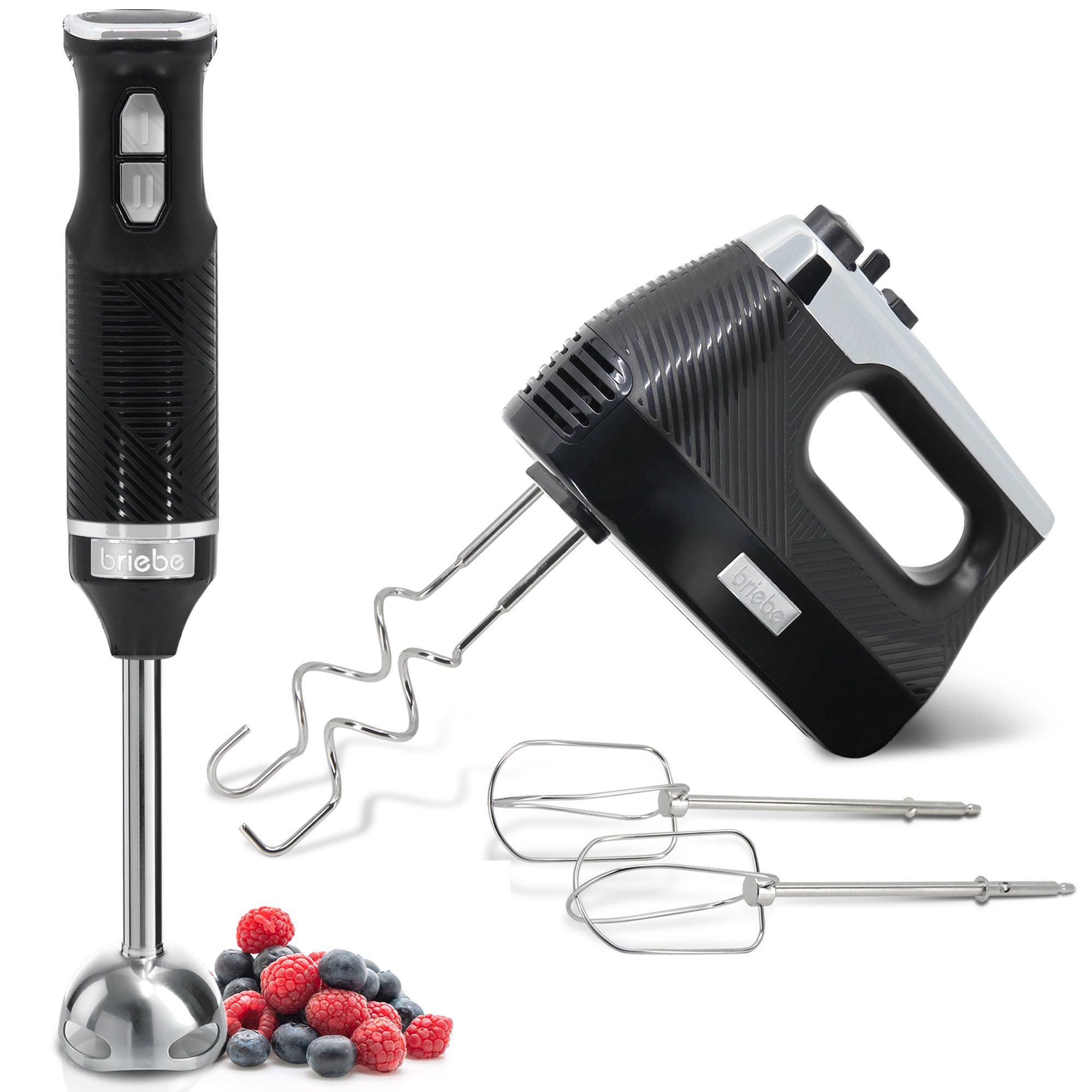 Elegance Set Mixeur Plongeant 2 Vitesses + Batteur Pâtisserie 5 ...