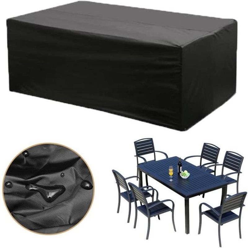 Imperméable Bâche Salon de Jardin Couverture Protection pour Table ...
