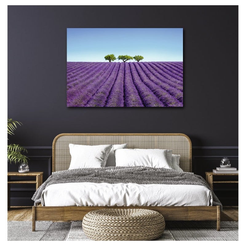 Tableau toile en kit COULEUR LAVANDE 140 x 95 cm - Toile textile sans ...